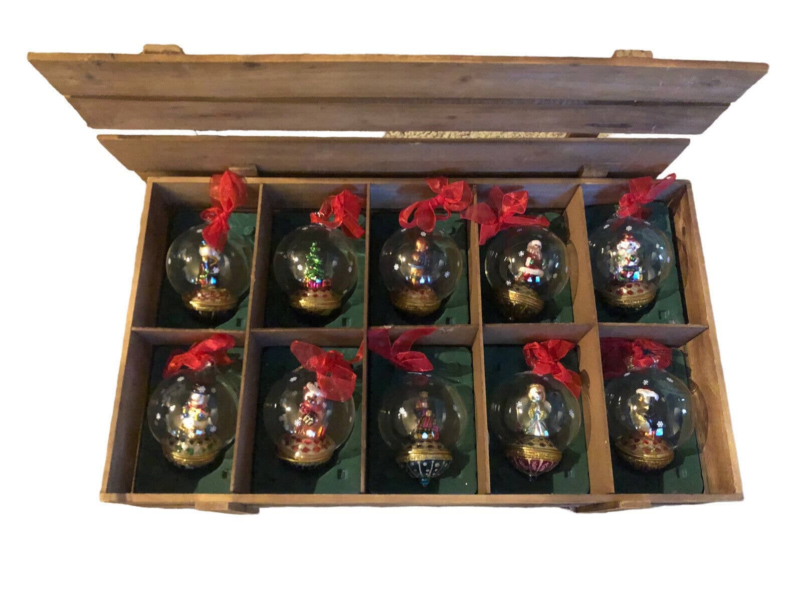 Thomas Pacconi Classics Set 10 Blown-glass Snow Globe Christmas ...