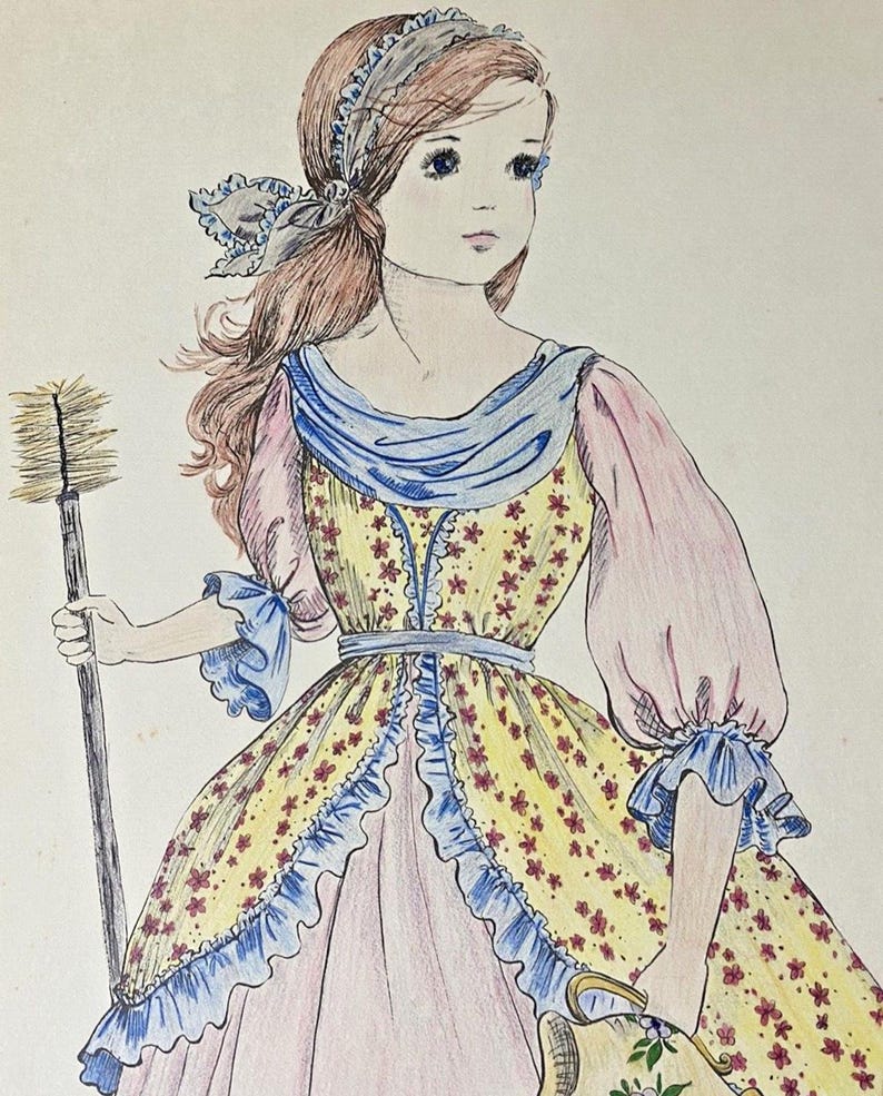 Ellen Nelson Page Art Print Molly Pitcher 17"x12" Vintage Revolutionary ...