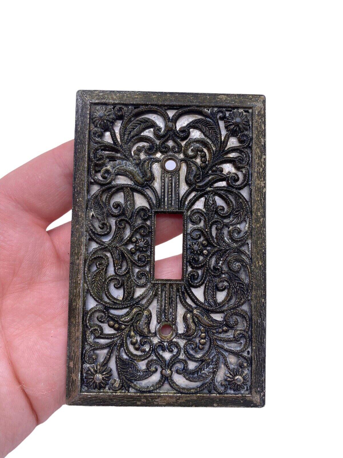 Amerelle Filigree Aged Bronze Switch Plate Outlet Cover Vintage ...