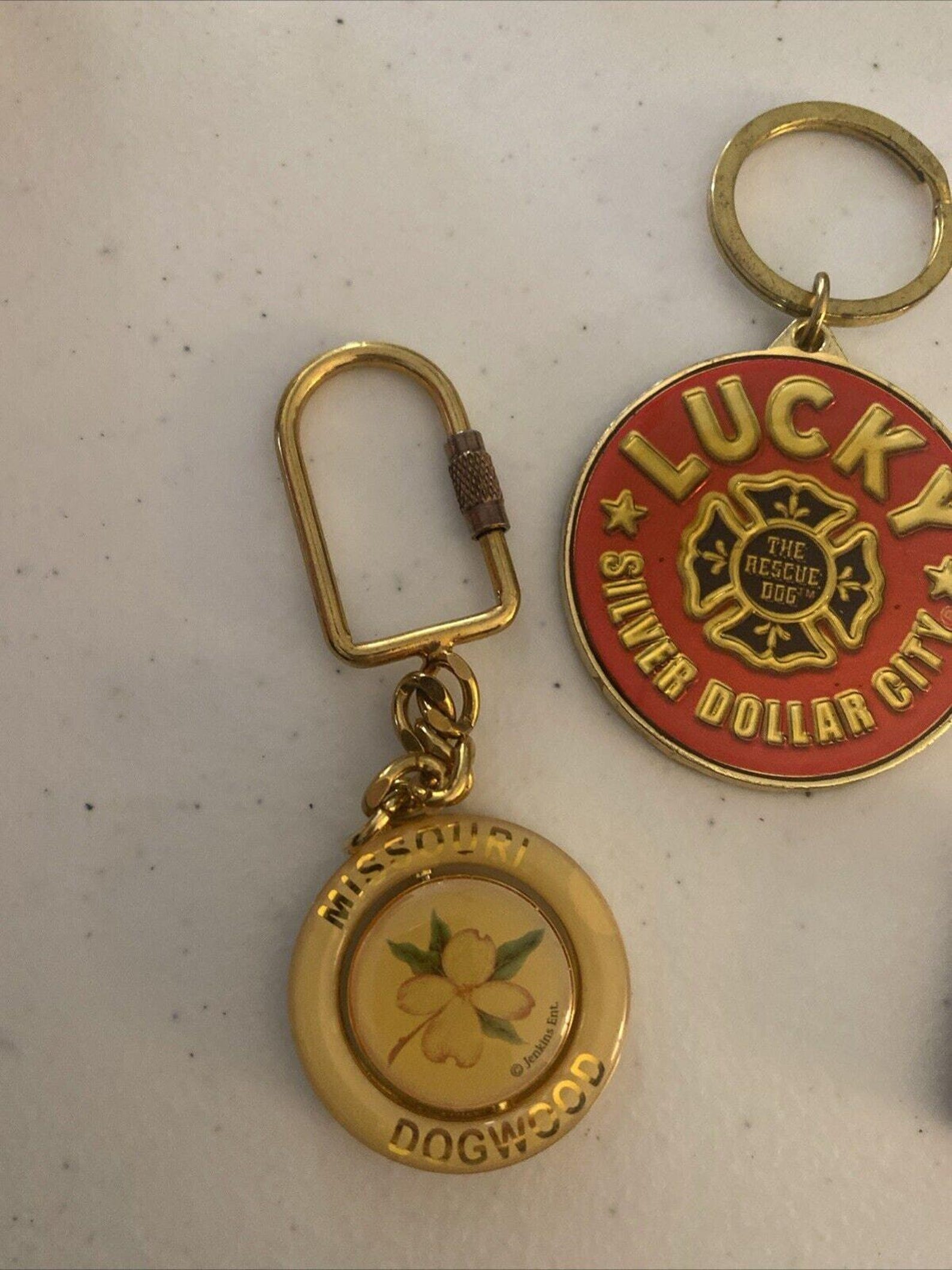 Missouri Keychain Set Lot 4 State Silver Dollar City Branson St Louis ...