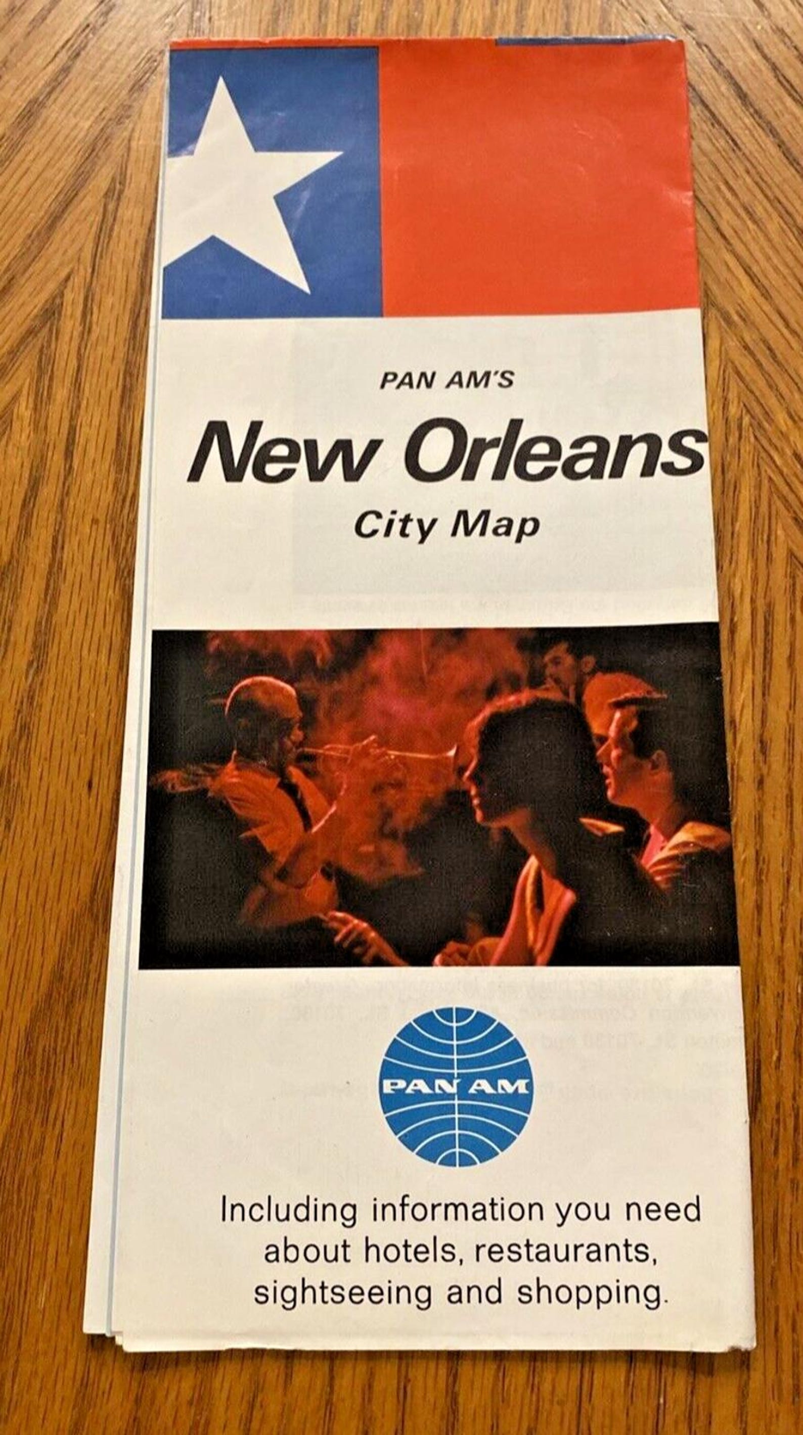 Pan Am's New Orleans City Map Pan Am Fold Out 1960s Printed in USA ...