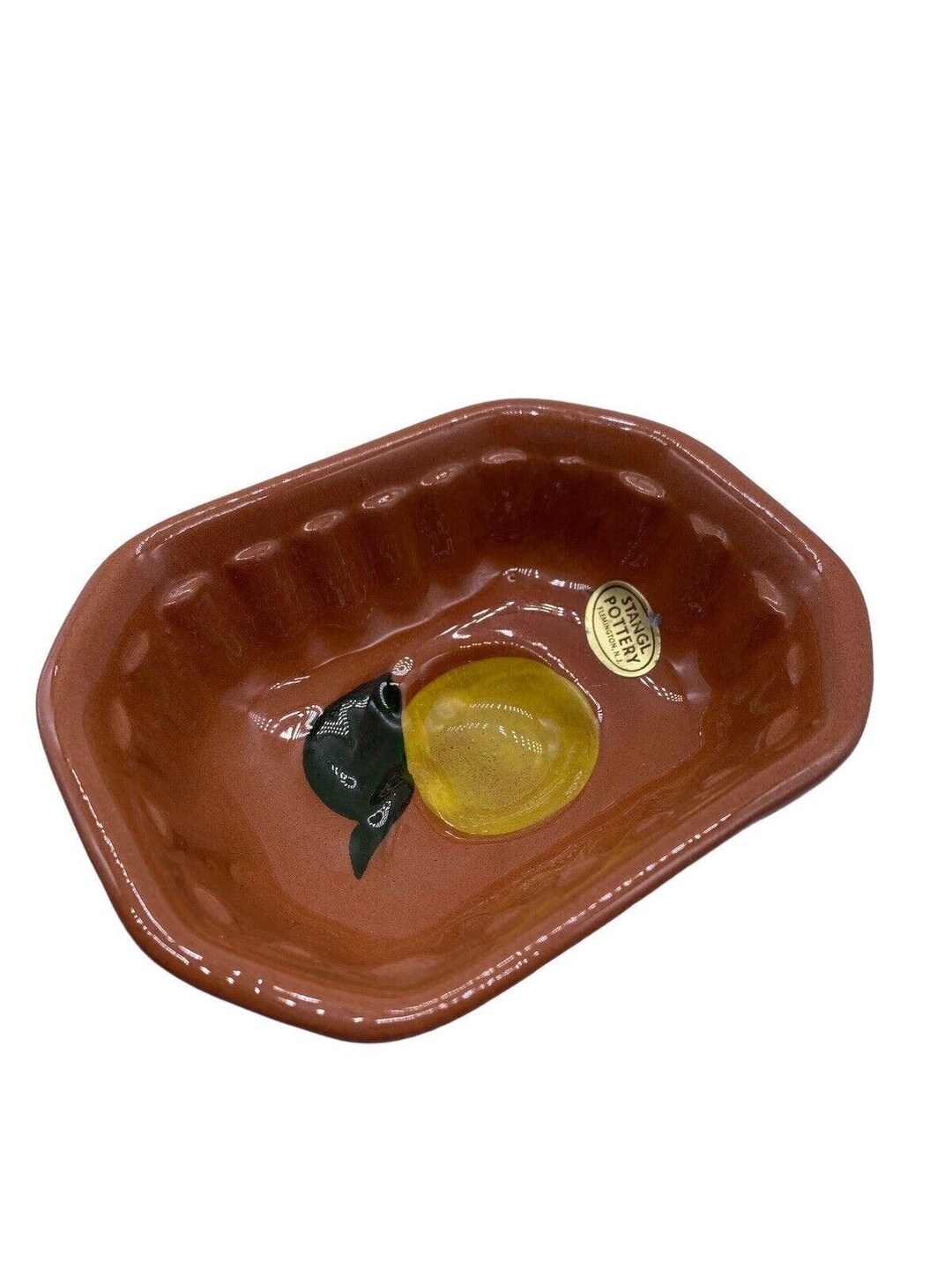 Stangl Pottery Mini Dish Bowl Gelatin Mold Soap Dish Plate Tan Brown ...