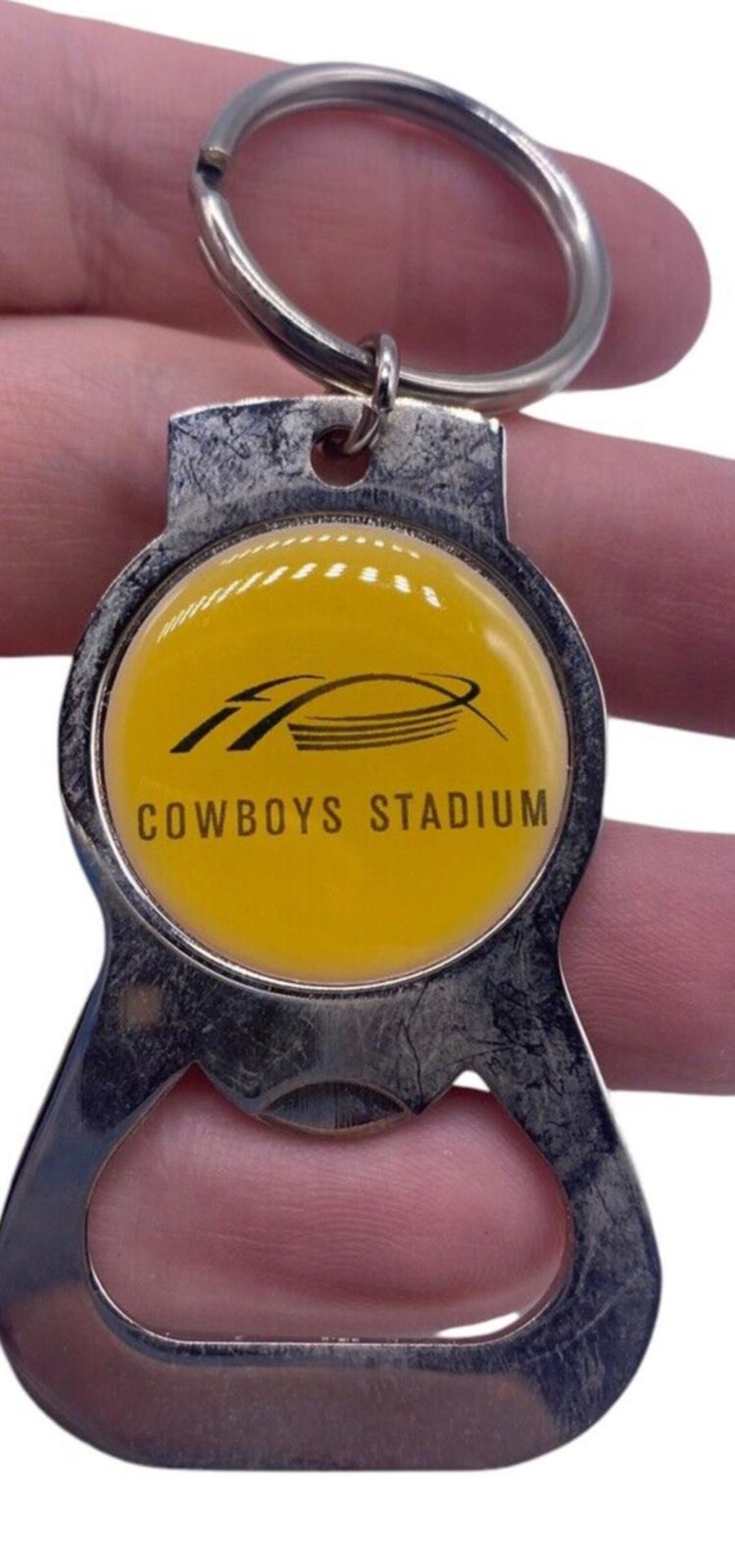 Vintage Dallas Cowboys Stadium Keychain Bottle Opener Key Chain Fob ...