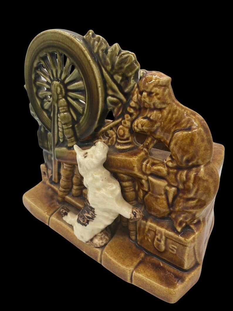 Vtg Mccoy Socttie Scotty Dog Planter Cat Puppy 1950s MCM Decor USA Made ...