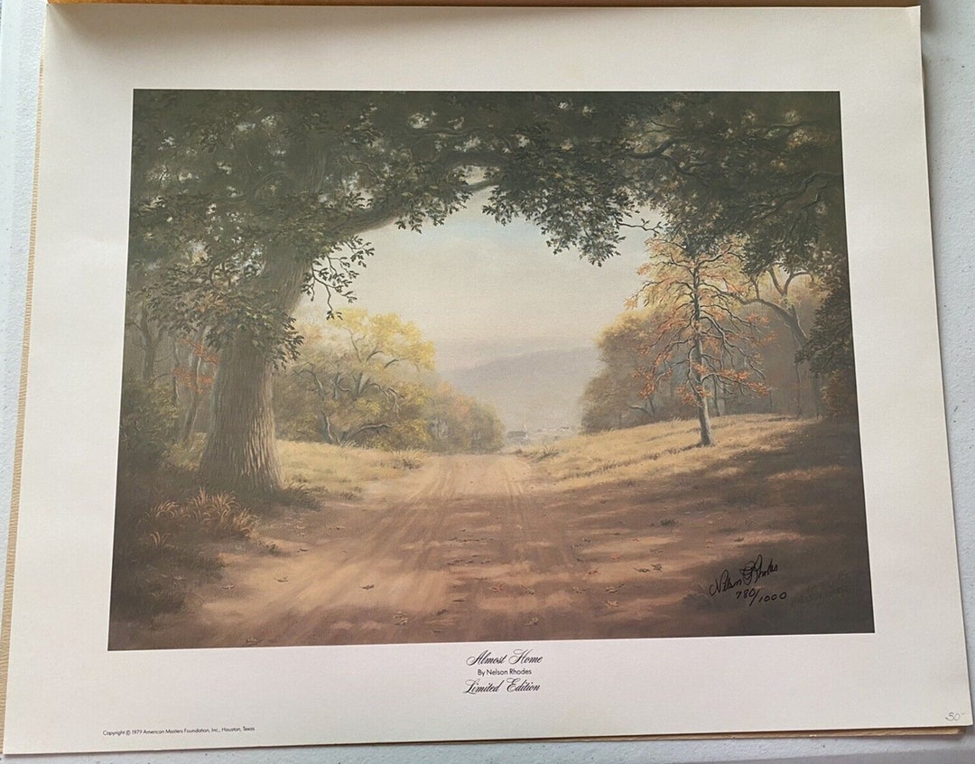 Almost Home Nelson Rhodes Original Art Print Certificate of ...