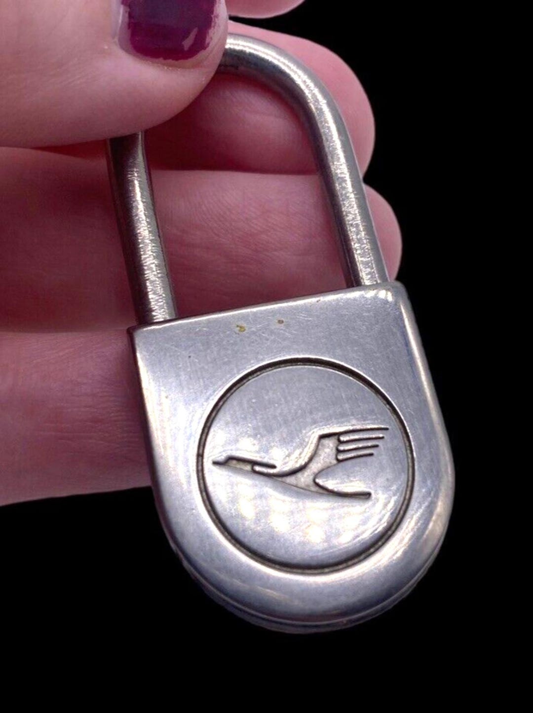 Lufthansa Boeing 747-400 Padlock Lock Pull to Open Engraved - Etsy