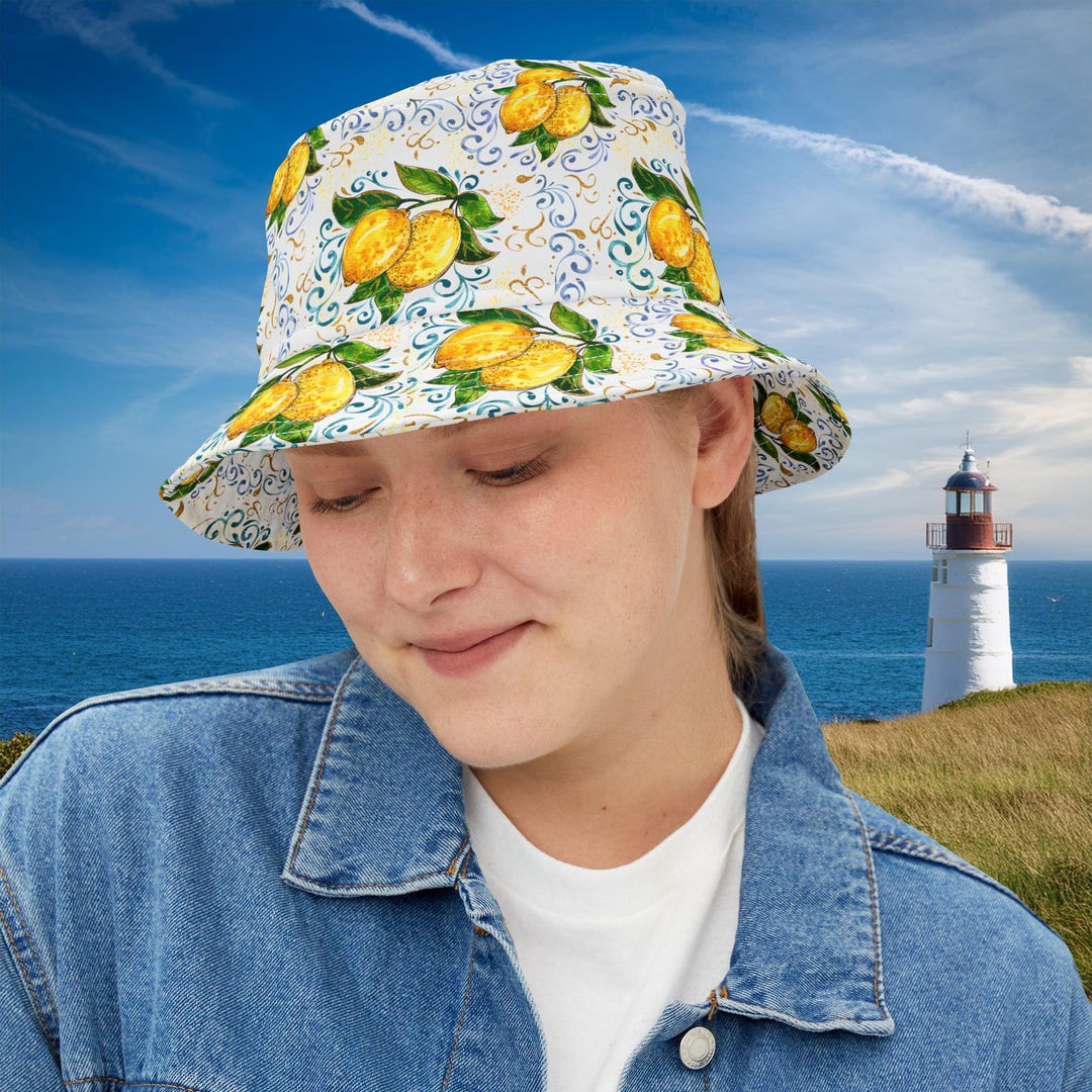 Italian Lemons Bucket Hat (AOP) - Etsy UK