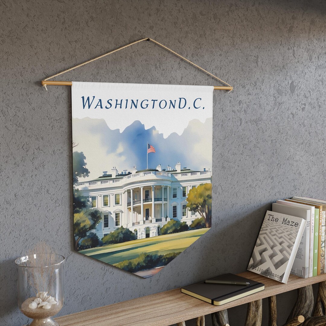 Washington D.C. Pennant | USA White House Wall Decor, Travel ...