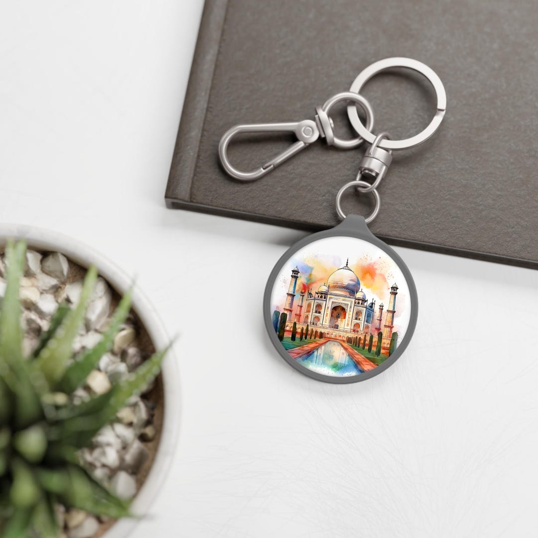 Taj Mahal Keychain Tag, India Travel Souvenir, Gift for Travelers ...
