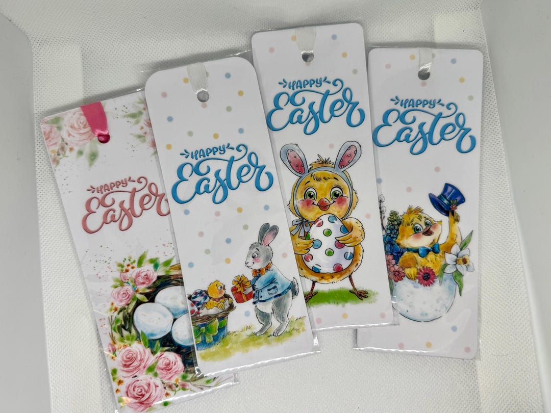 Happy Easter Bookmarks | | Gift for Easter | Easter Gift | Watercolor ...