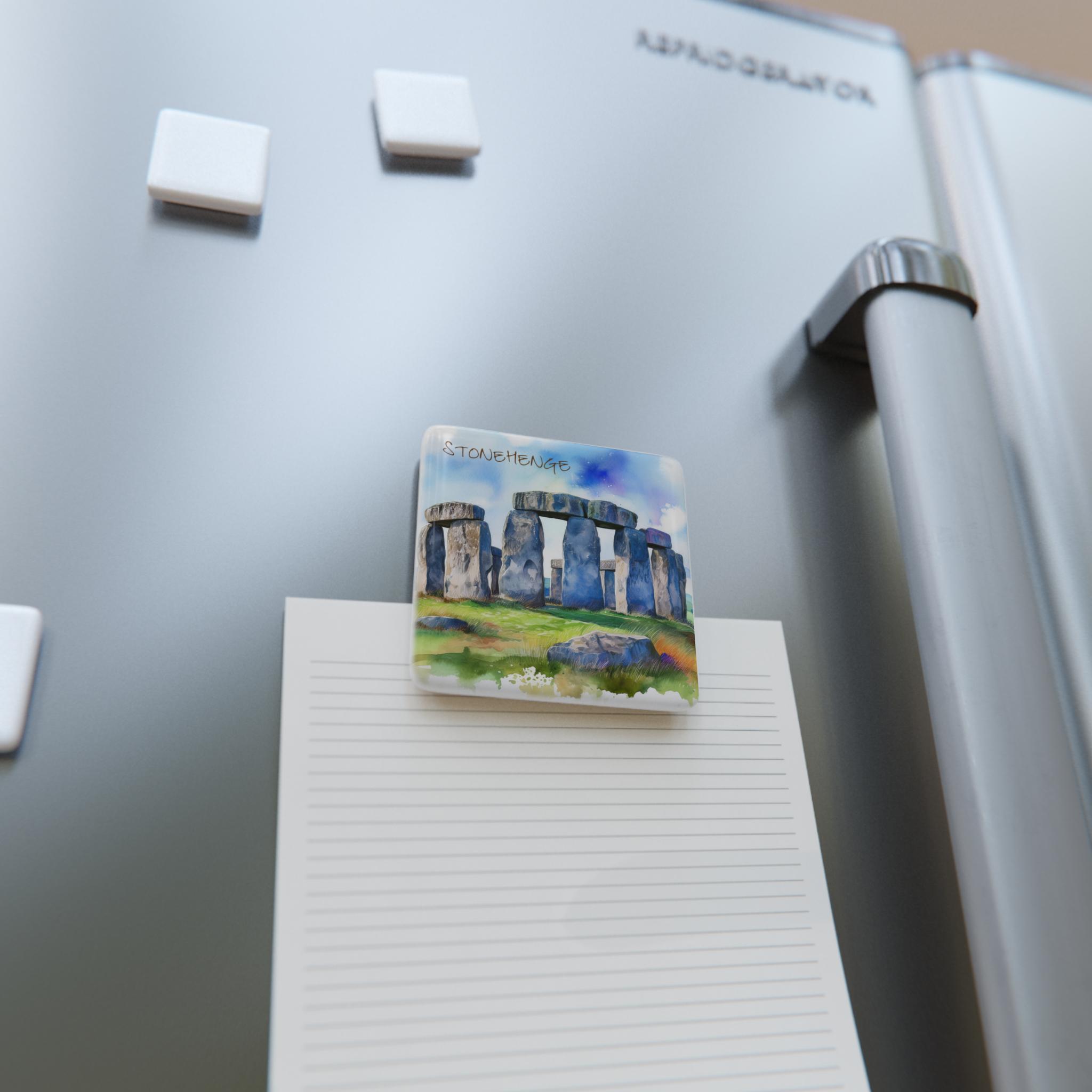 Stonehenge Porcelain Magnet | Watercolor Based Art | England Magnets ...