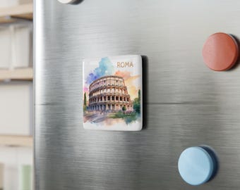 Mount Rushmore Porcelain Magnet | Watercolor Based Art | USA Magnets ...