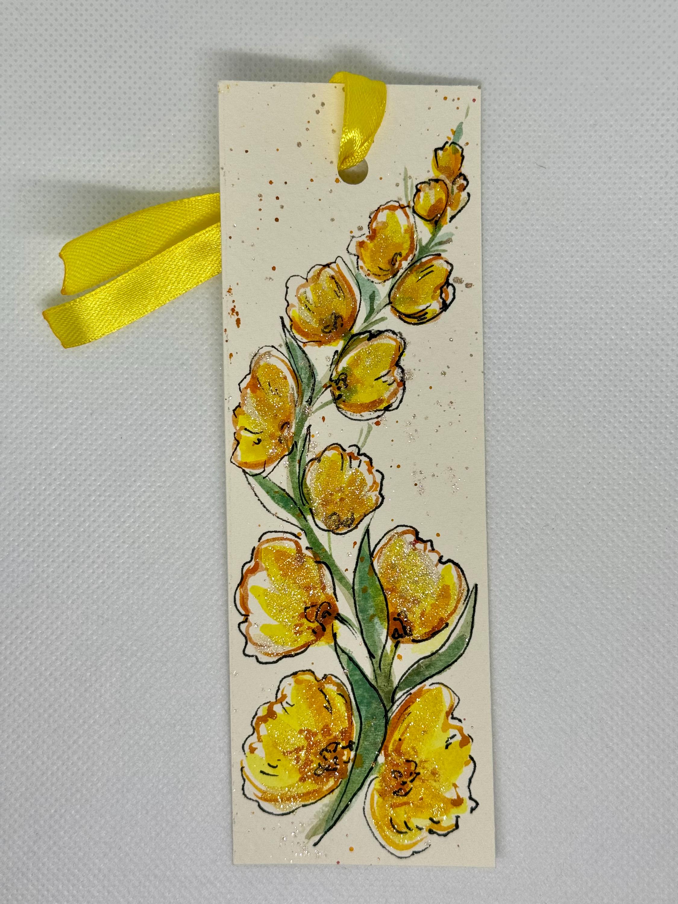Handmade Floral Bookmark | Watercolor Flowers Bookmark | Colorful ...