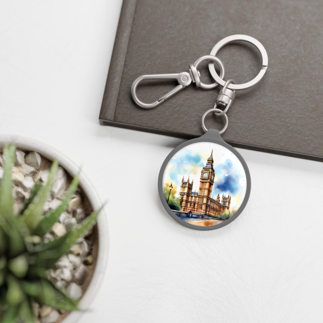 London Big Ben Keyring Tag, Travel Souvenir Keychain, Gift for London ...