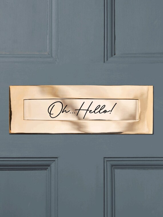 Letterbox Label Letter Box Vinyl Decal Letter Plate Sticker - Etsy