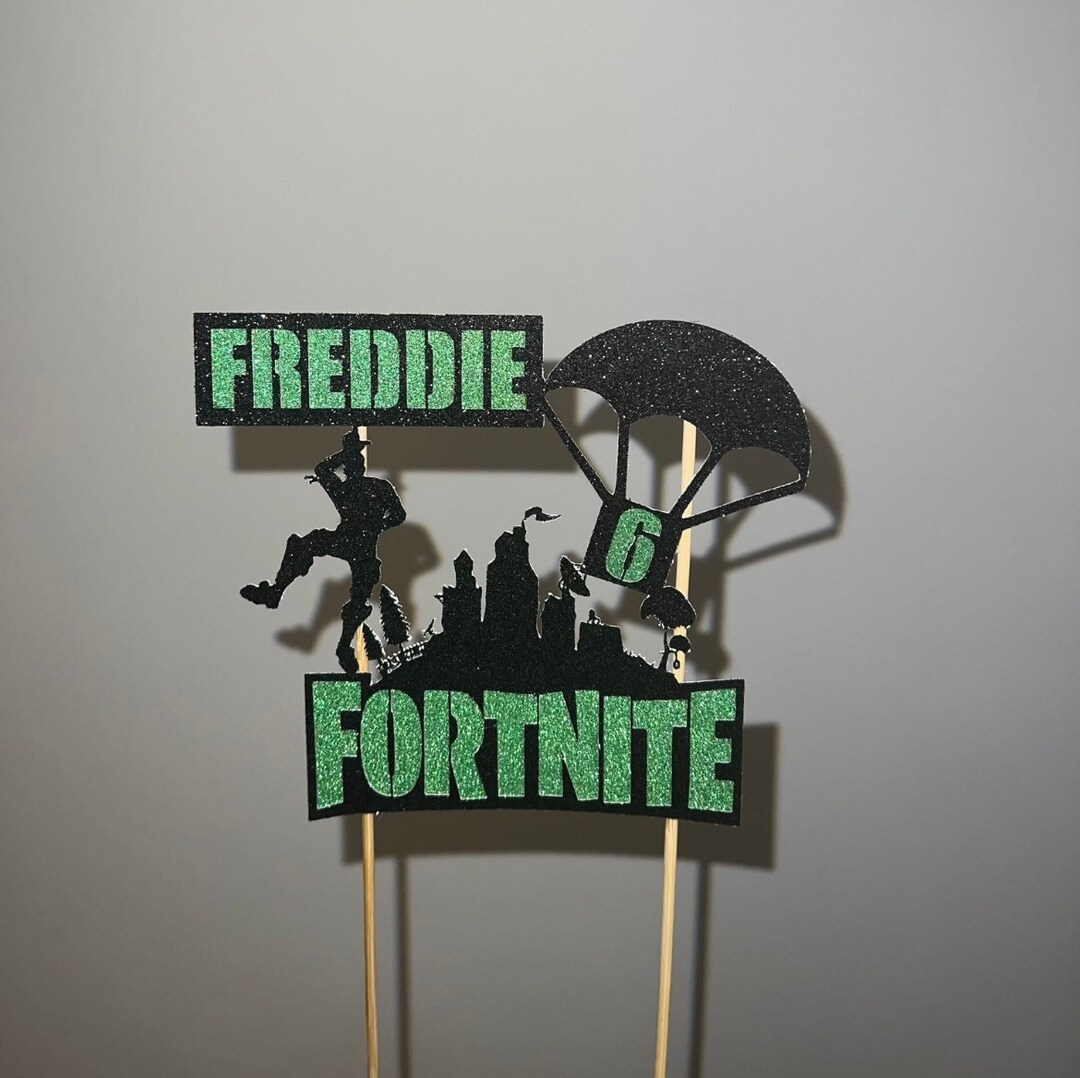 Game FN Cake Topper Personalised Kids Birthday Cake Topper Gaming Cake ...
