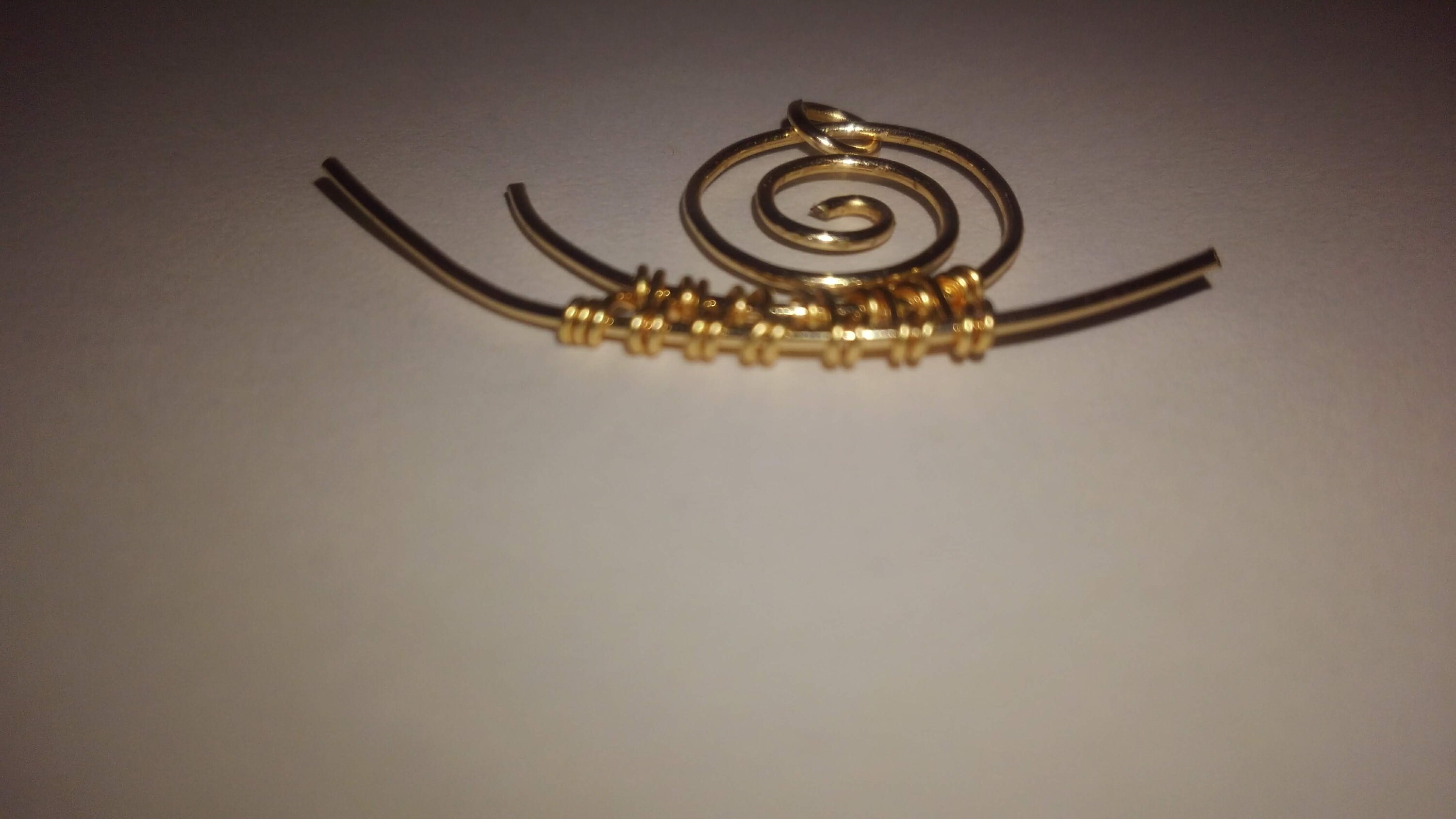 Simple Gold Wire Spiral Shell Garden Snail - Etsy