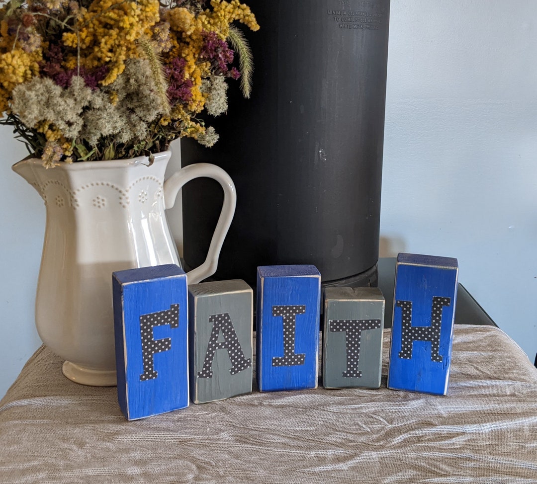 Wooden Word Blocks - Etsy