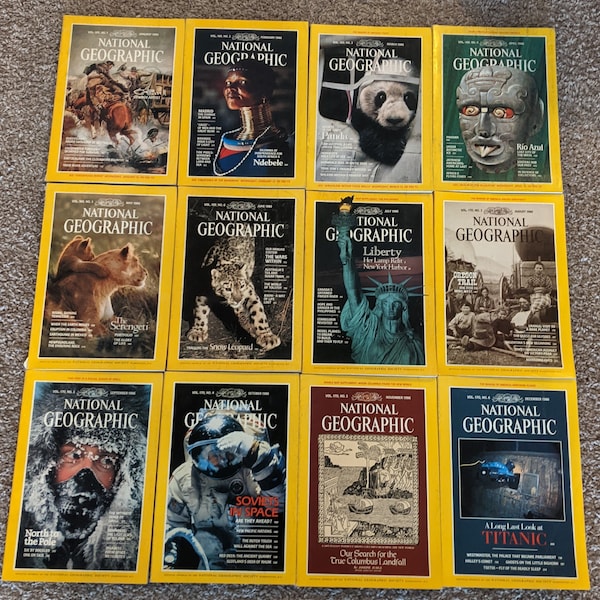 National Geographic Magazines - Etsy