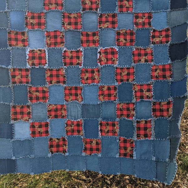 Denim Blanket - Etsy