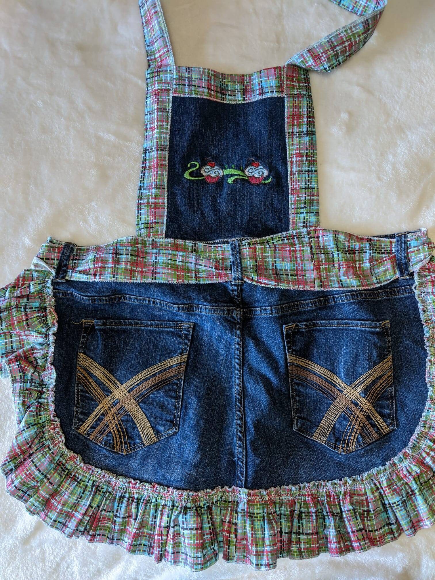 Jean Apron | Etsy