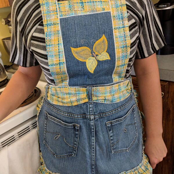Jean Apron - Etsy