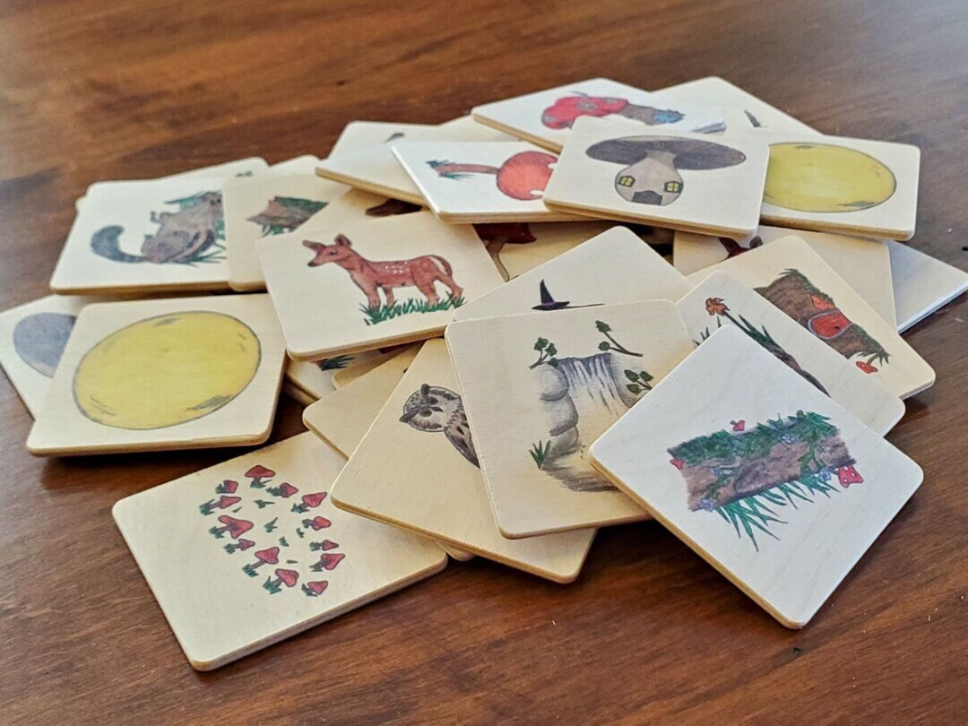 Enchanted Forest Memory Game - Etsy