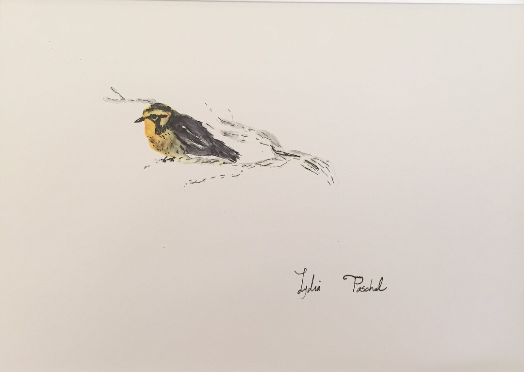 Yellow Bird Print - Etsy
