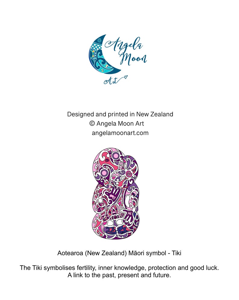 CARD – Māori Tiki Greetings Card: New Zealand Symbol of Protection ...