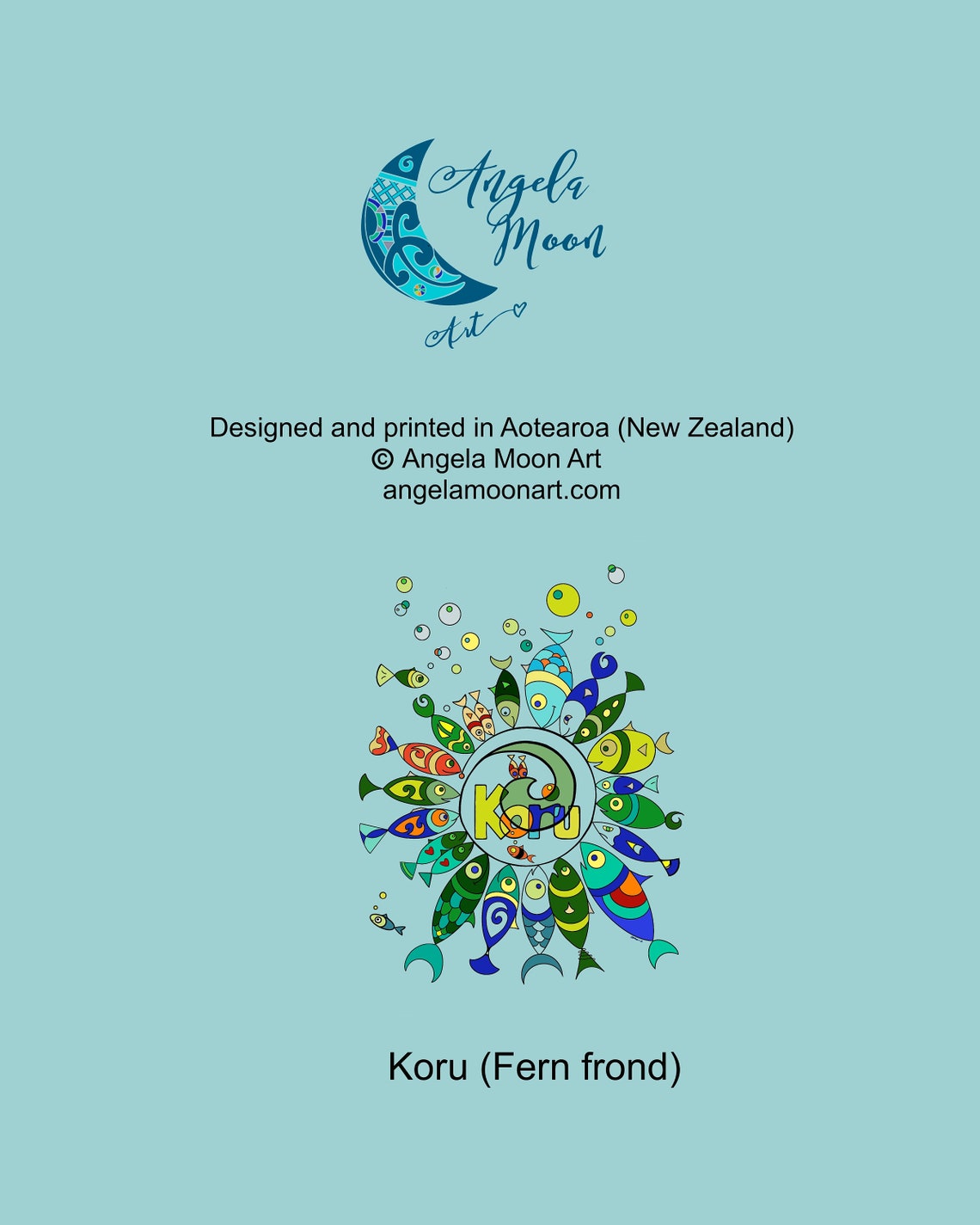 KIDS CARD - Koru Fish Blank Greetings Card New Zealand Māori Culture - Etsy