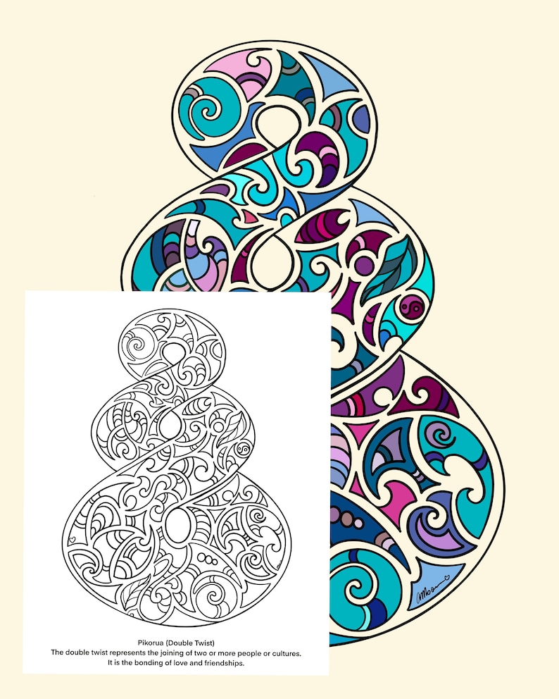 Kiwi Colouring + Māori Dreaming | Te Reo Māori Colouring Books | 2-book ...