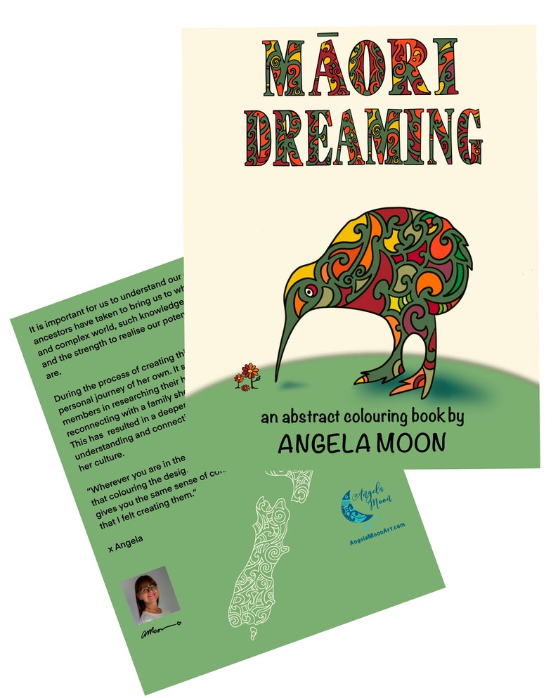Kiwi Colouring + Māori Dreaming | Te Reo Māori Colouring Books | 2-book ...