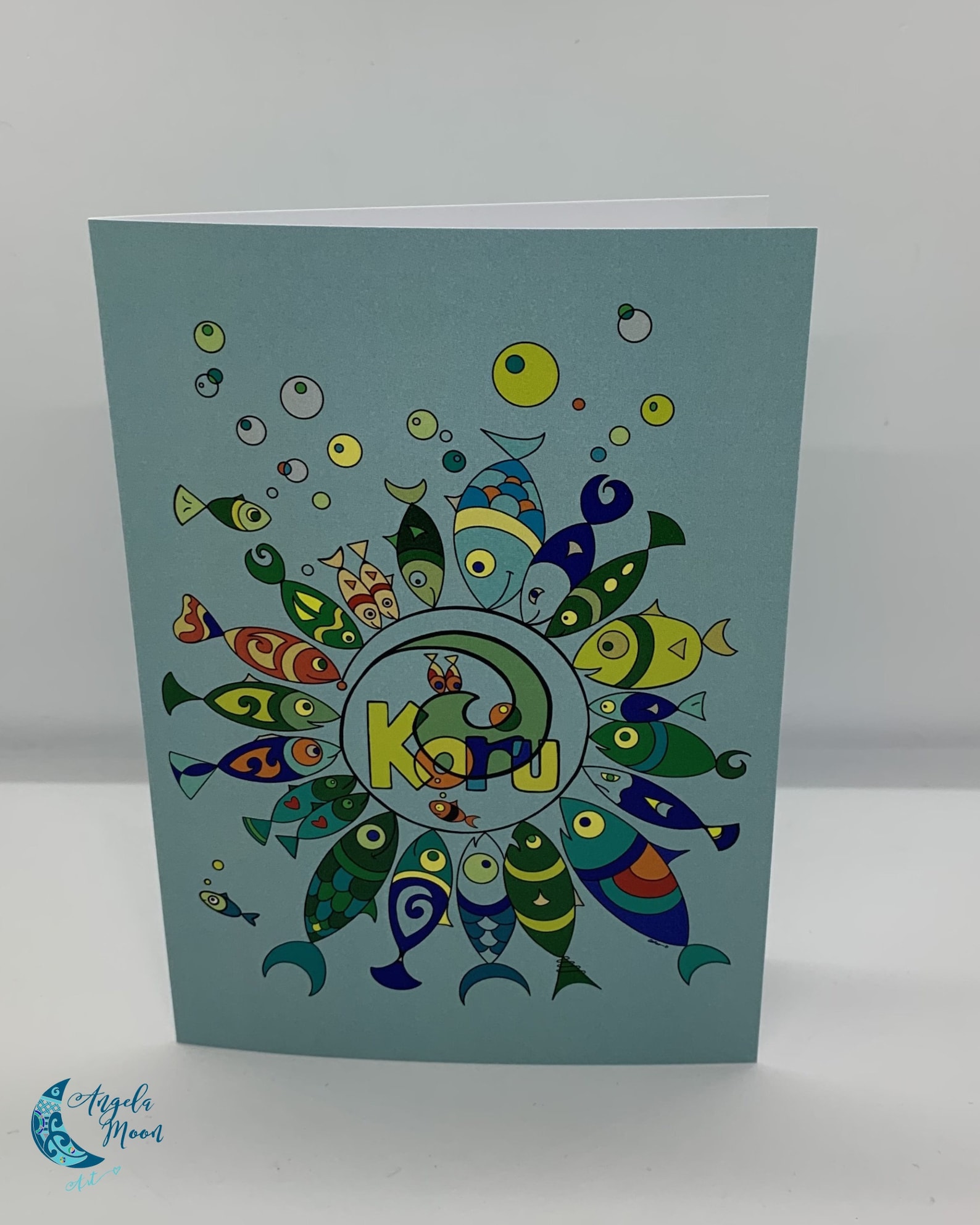 KIDS CARD - Koru Fish Blank Greetings Card New Zealand Māori Culture - Etsy