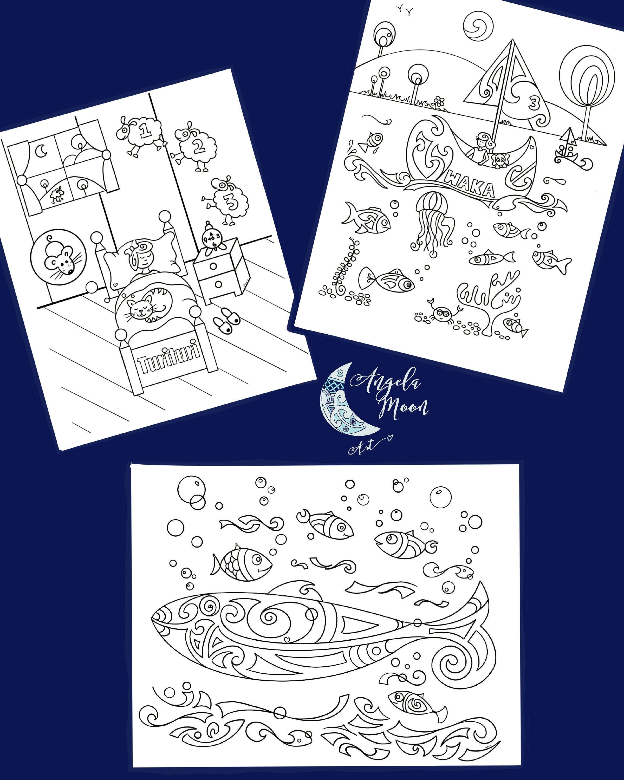 Kiwi Colouring Book - Te Reo Māori Great for Kids Age 5yrs Through to ...