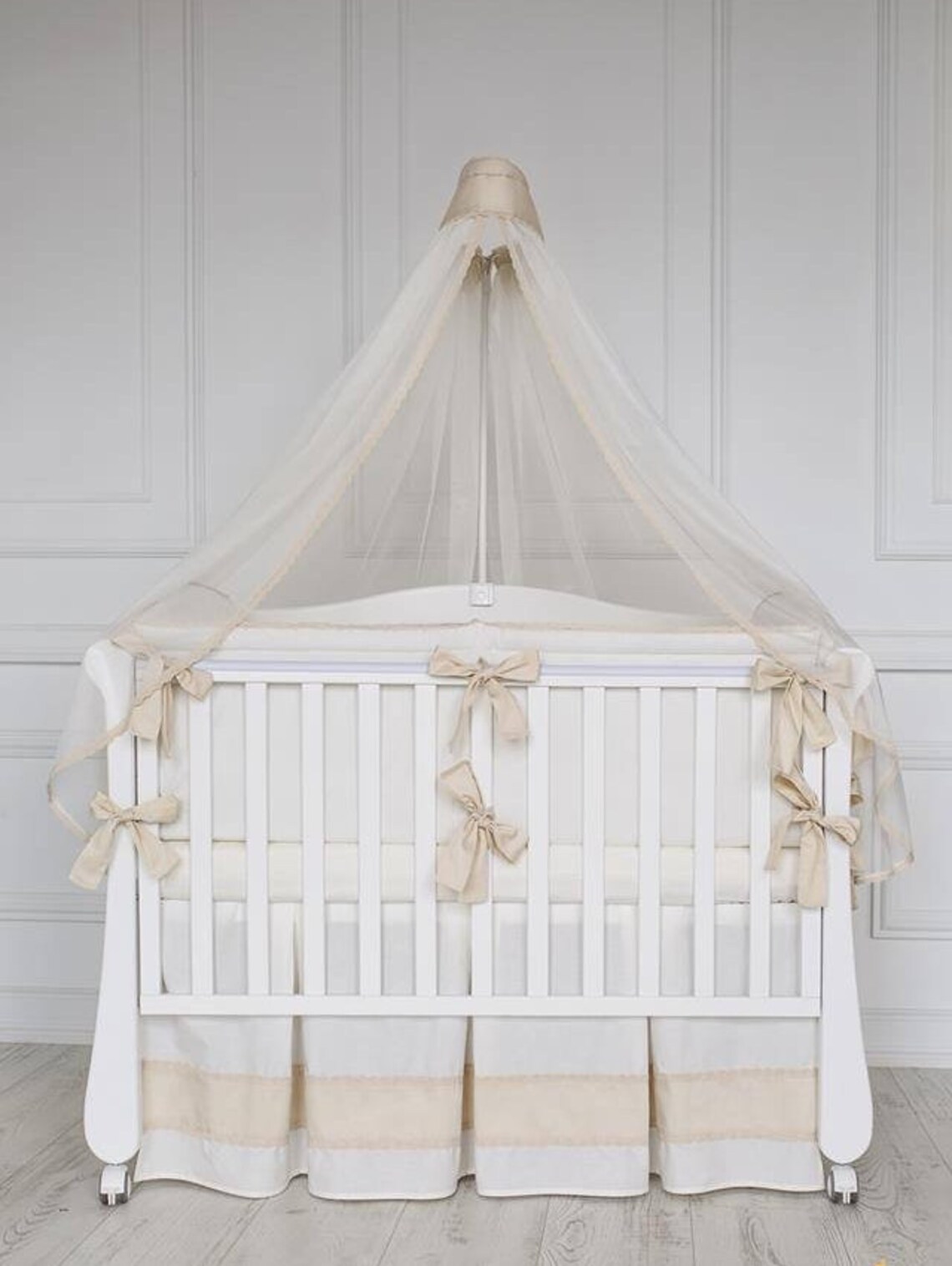 Linen Crib Made Out of 6 Pieces Set | Etsy