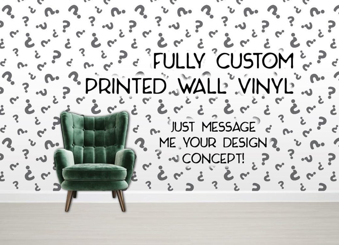 Fully Custom Wall Vinyl Wallpaper | Removable Peel & Stick Vinyl by ...