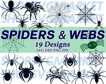 Spider web svg | Etsy