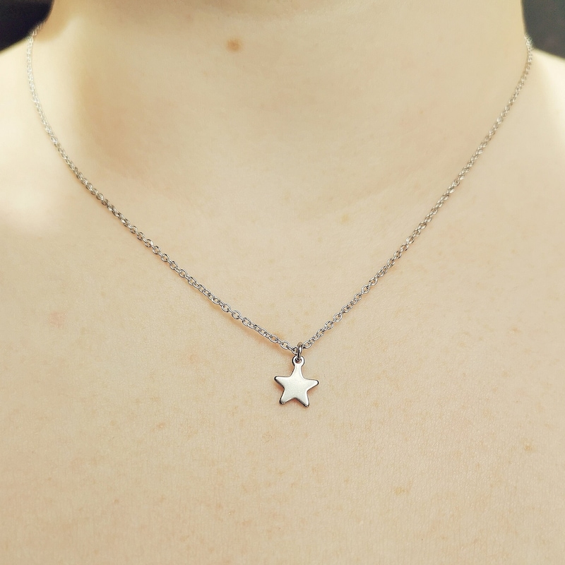 Tiny Star Necklace - Etsy