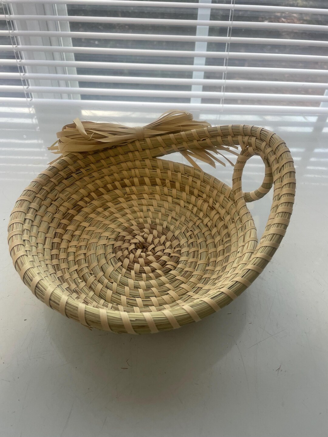 Charleston Sweetgrass Open Single Handle Basket - Etsy