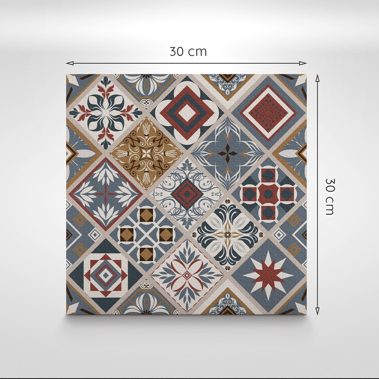Red Colour Tile Stickers, Peel and Stick Tiles, Solid Color Tile ...