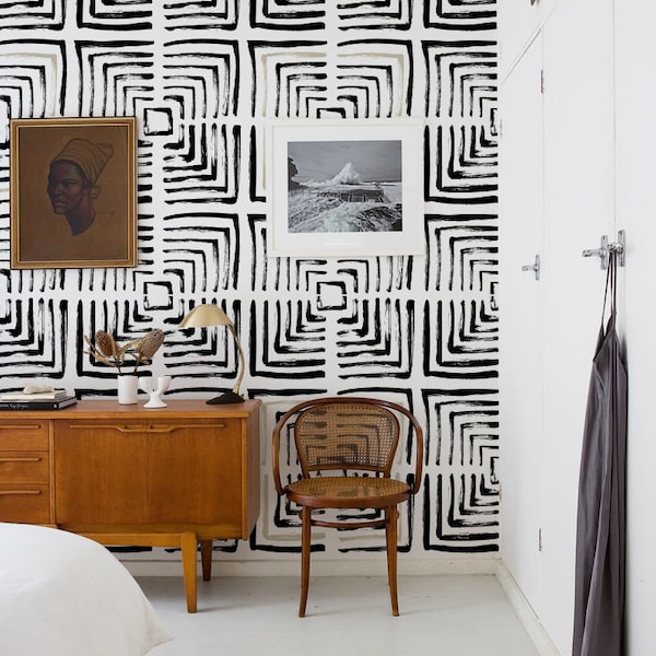 Abstract Peelable Wallpaper - Etsy