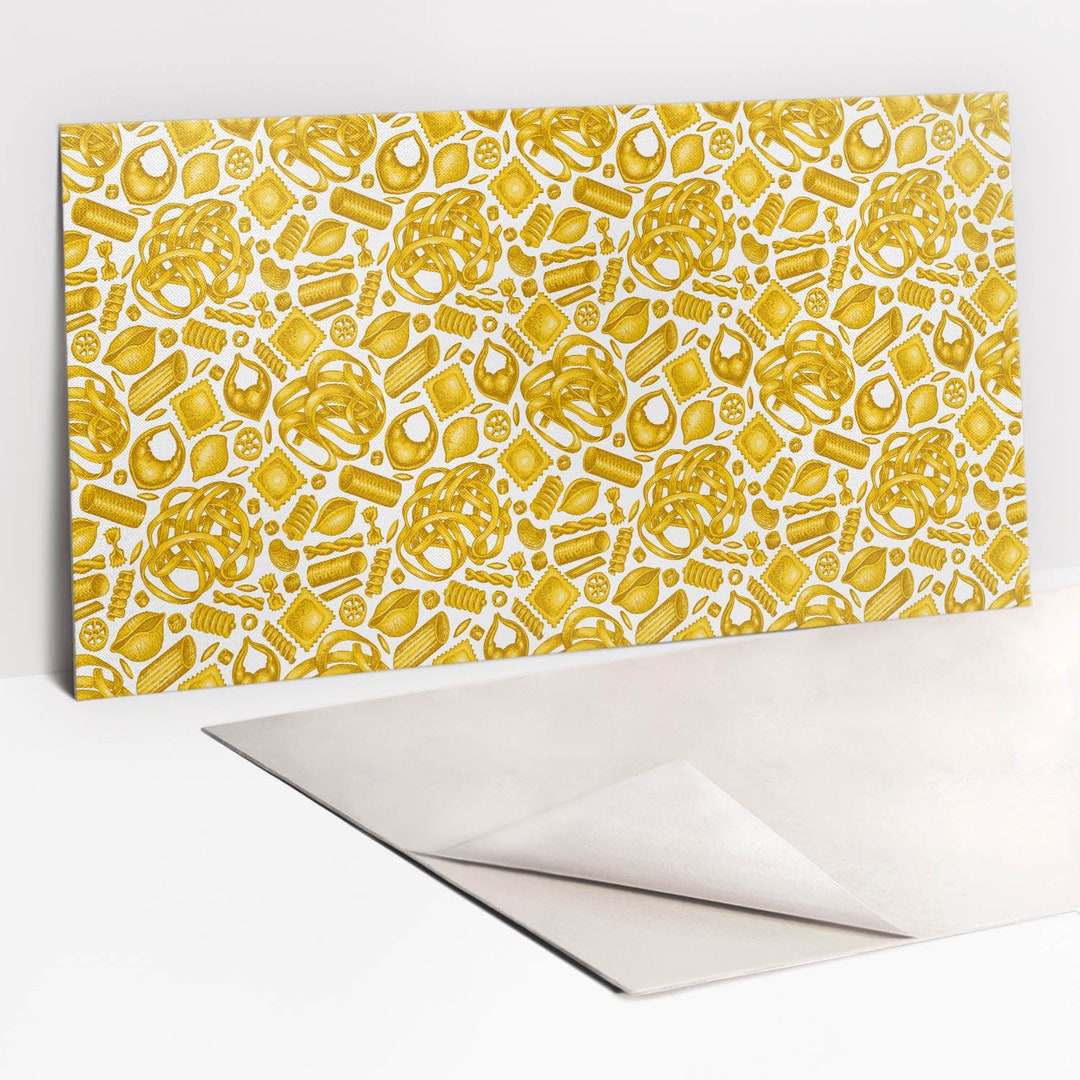 Cartoon Pasta Panel Stickers, Peel and Stick Panels, Food Panel ...