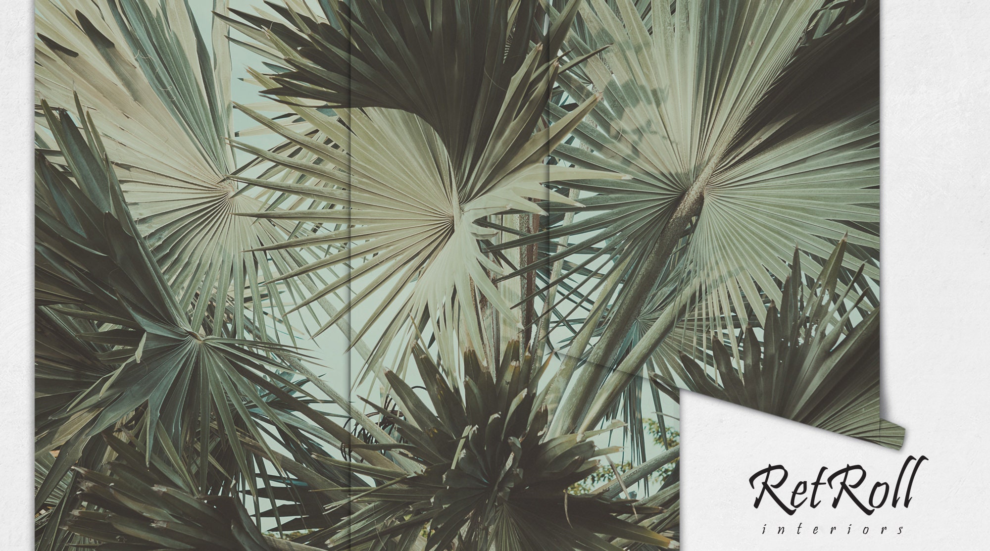 Tropical Bush - Removable Wallpaper, Wall Covering, Self Adhesive ...