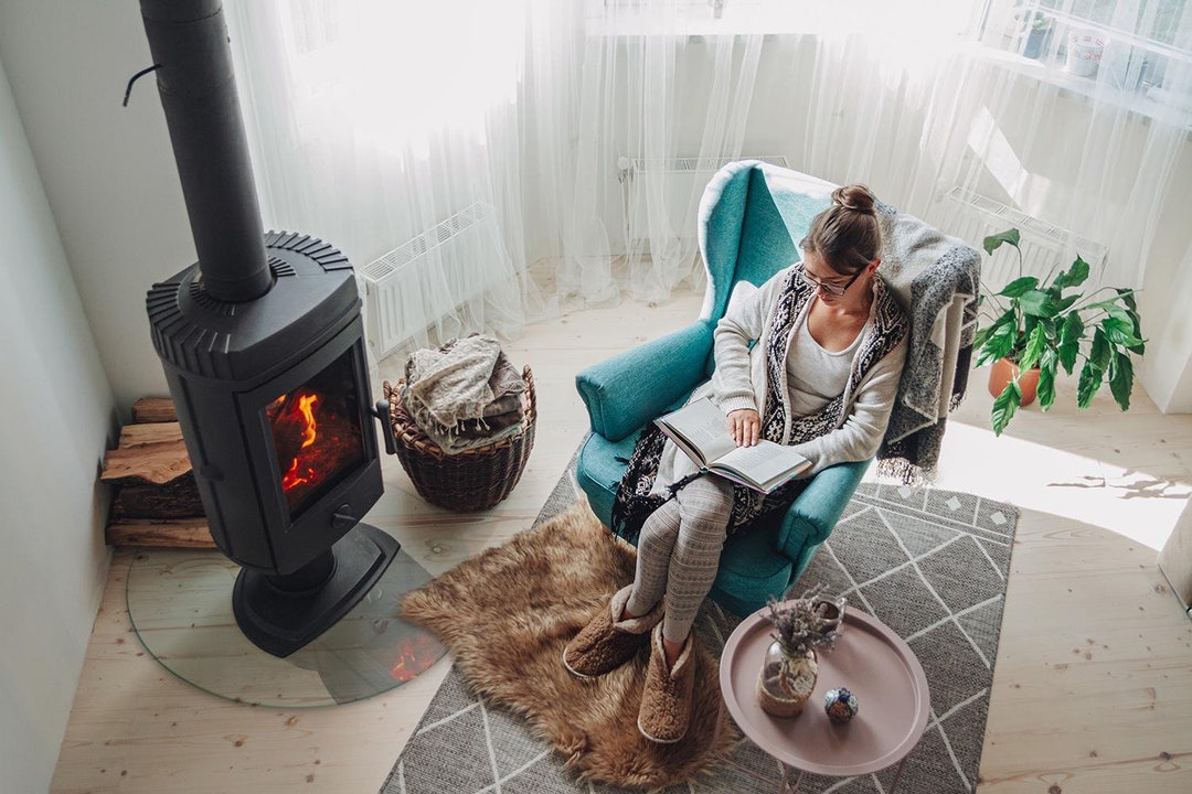 Round Hearth Slate Glass Fireplace Hearth, Modern Tempered Glass ...