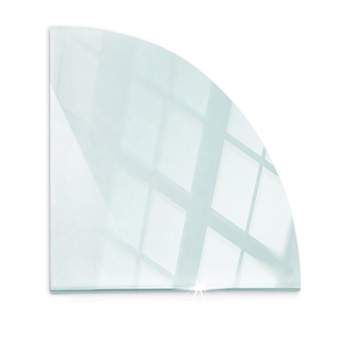 Round Hearth Slate Glass Fireplace Hearth, Modern Tempered Glass ...