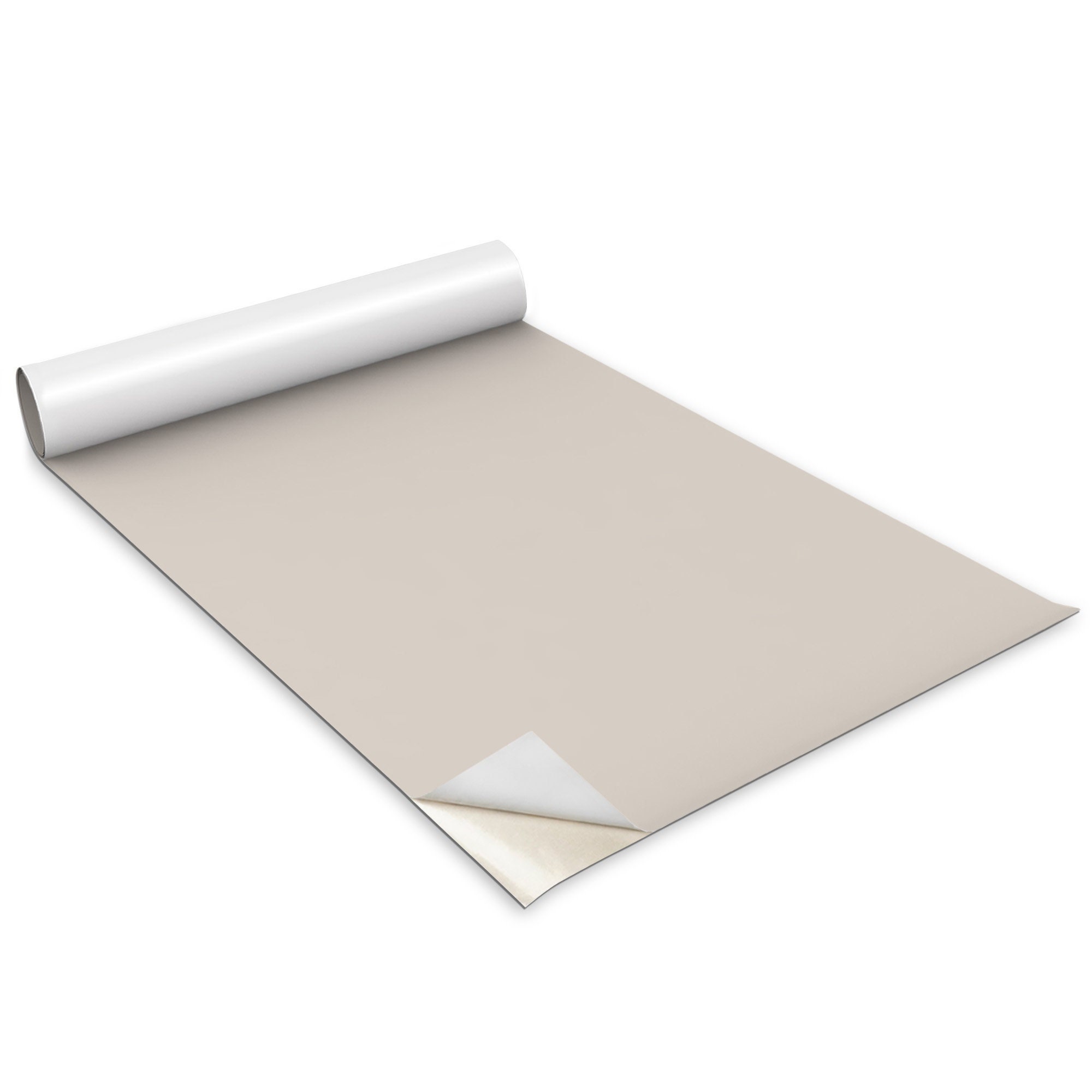 Beige Color Furniture Veneer, Texture Adhesive Foils, Solid Color ...