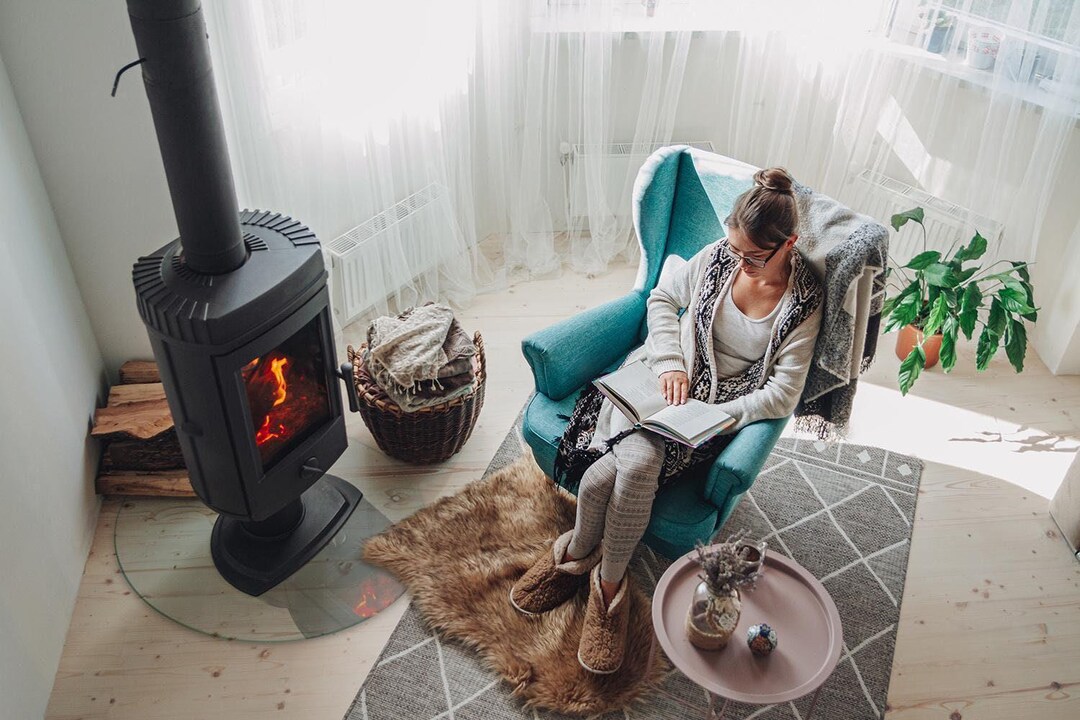 Round Hearth Slate Glass Fireplace Hearth, Modern Tempered Glass ...
