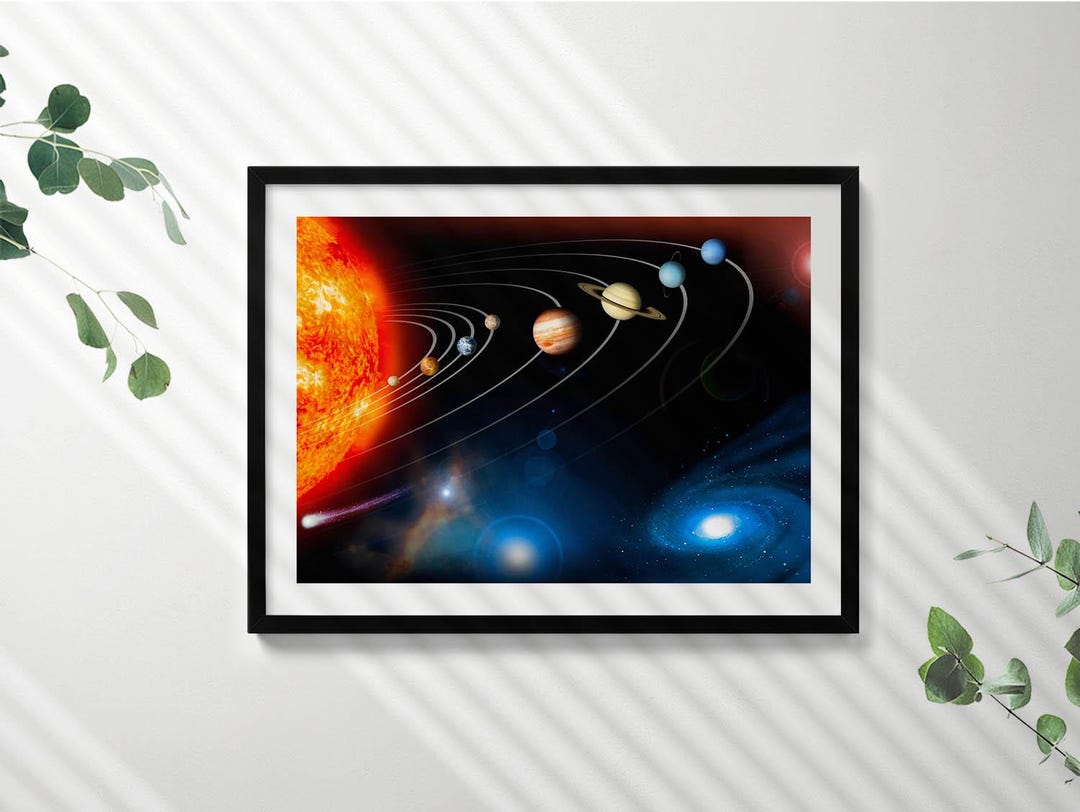 Solar System - Planets Illustration Illustration in Frame , Earth and ...
