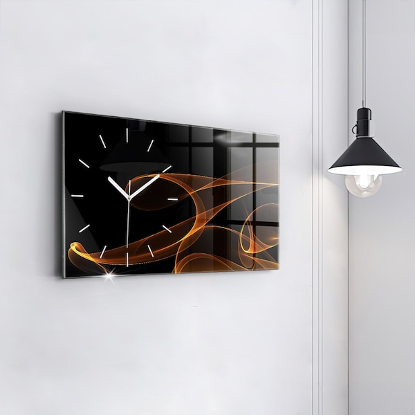 Orange Clock - Etsy