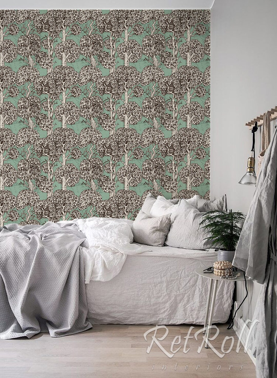 Enchanted Trees - Wall, Wallpaper Temporary Wallpaper, Forest, Classic ...